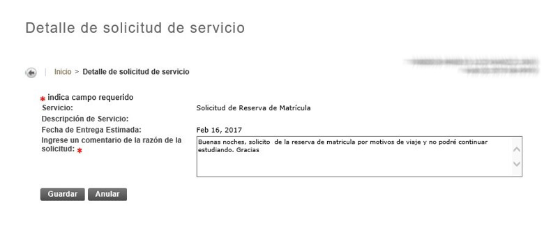 Reserva de matrícula | Portal del Estudiante de la Universidad Continental