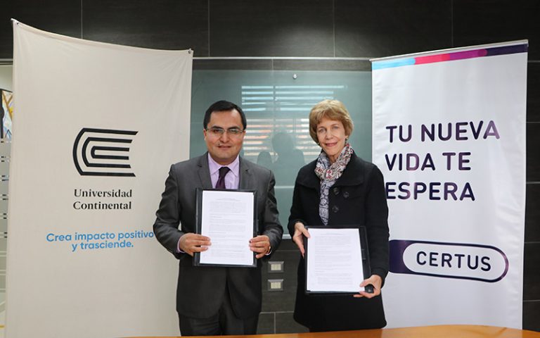 Universidad Continental y CERTUS firman convenio para fortalecer el acceso a la educación superior