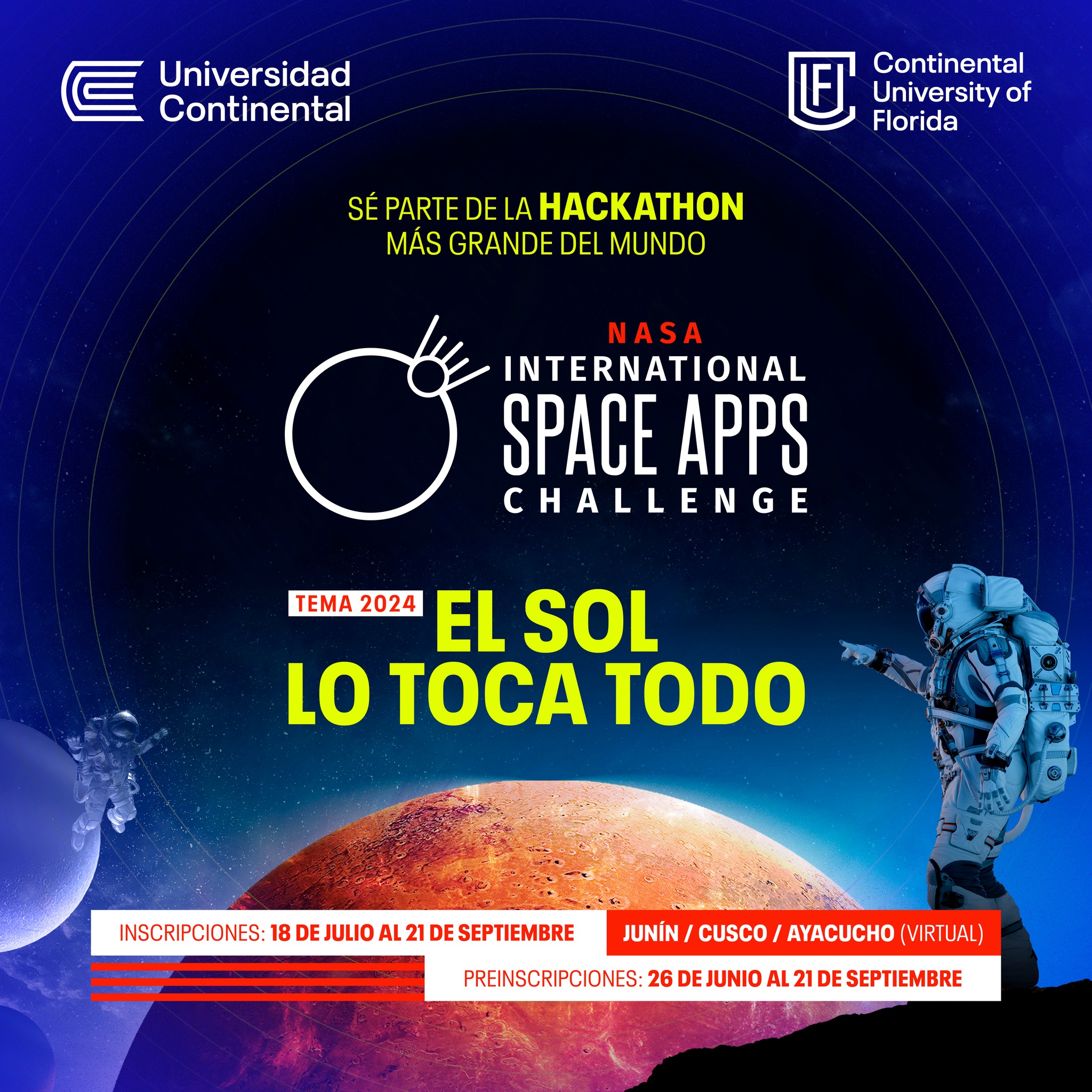 ¿Quieres ser parte del desafío internacional de la NASA? Participa de ...